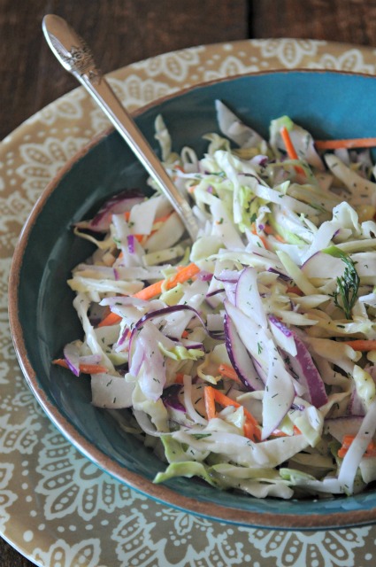 Vegan Kohlrabi Slaw - Mountain Mama Cooks