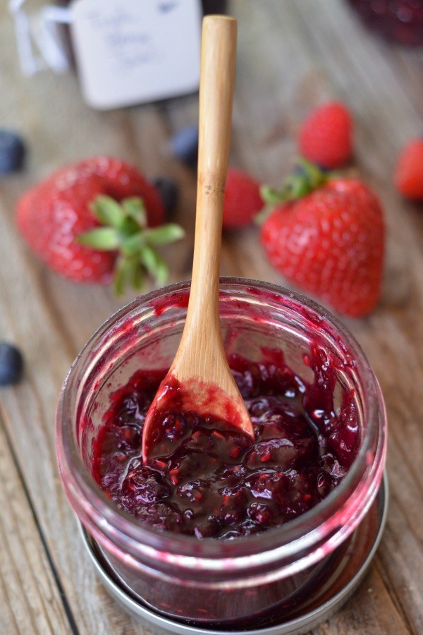 Triple Berry Jam - Mountain Mama Cooks