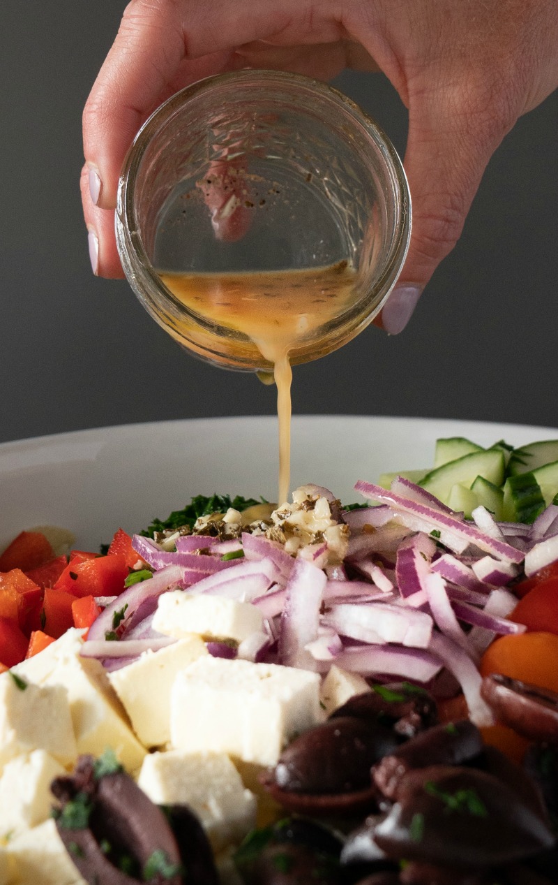 Greek Pasta Salad - Mountain Mama Cooks